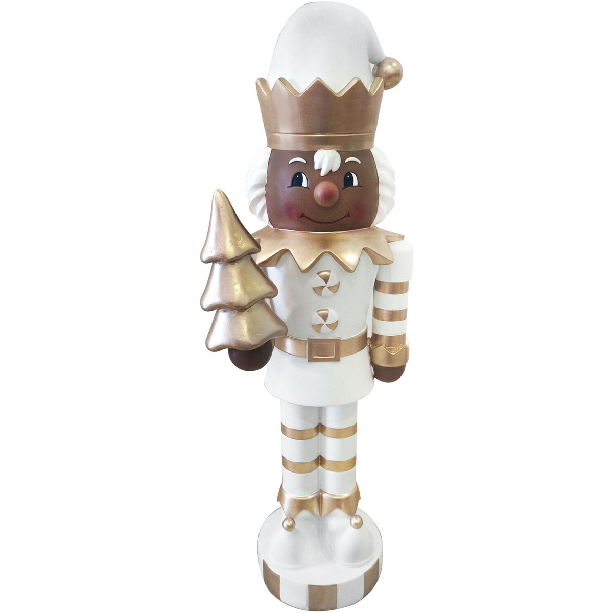 Fraser Hill Farm 48-In. African American Nutcracker Holding Staff ...