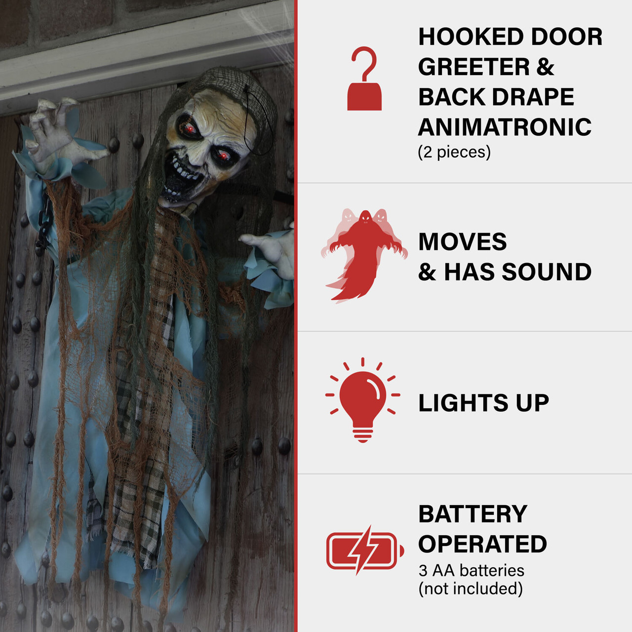 Haunted Hill Farm Dungeon Dave the Animatronic Twisting Zombie in ...