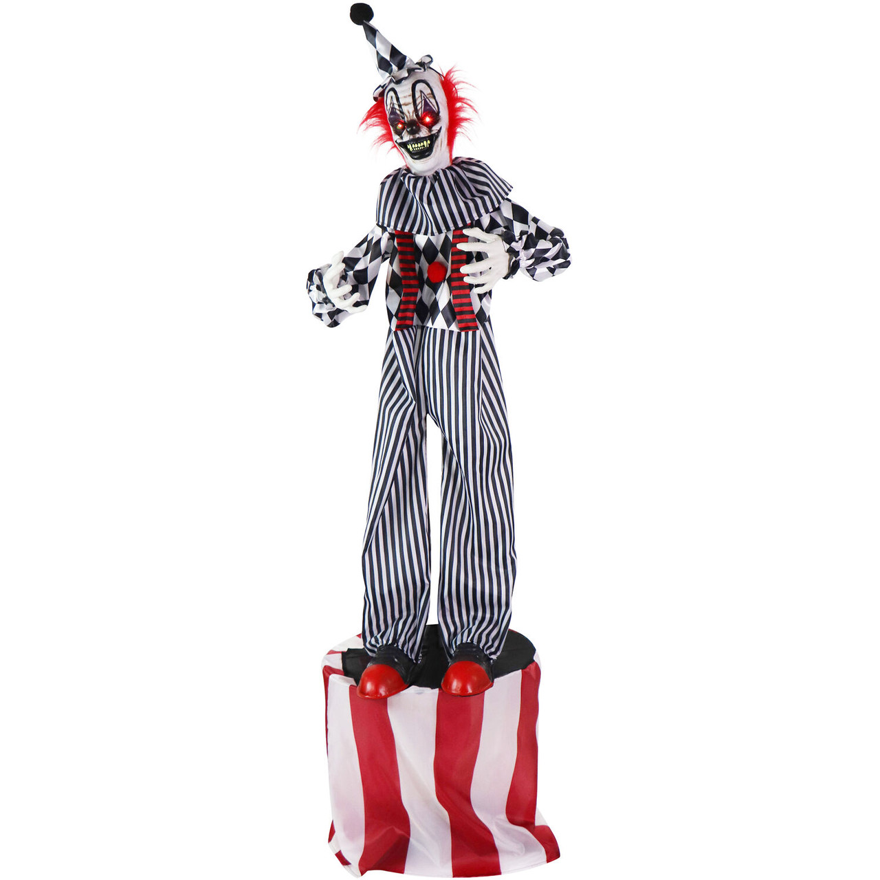 Haunted Hill Farm Animatronic Talking Clown on a Stage with Movement ...