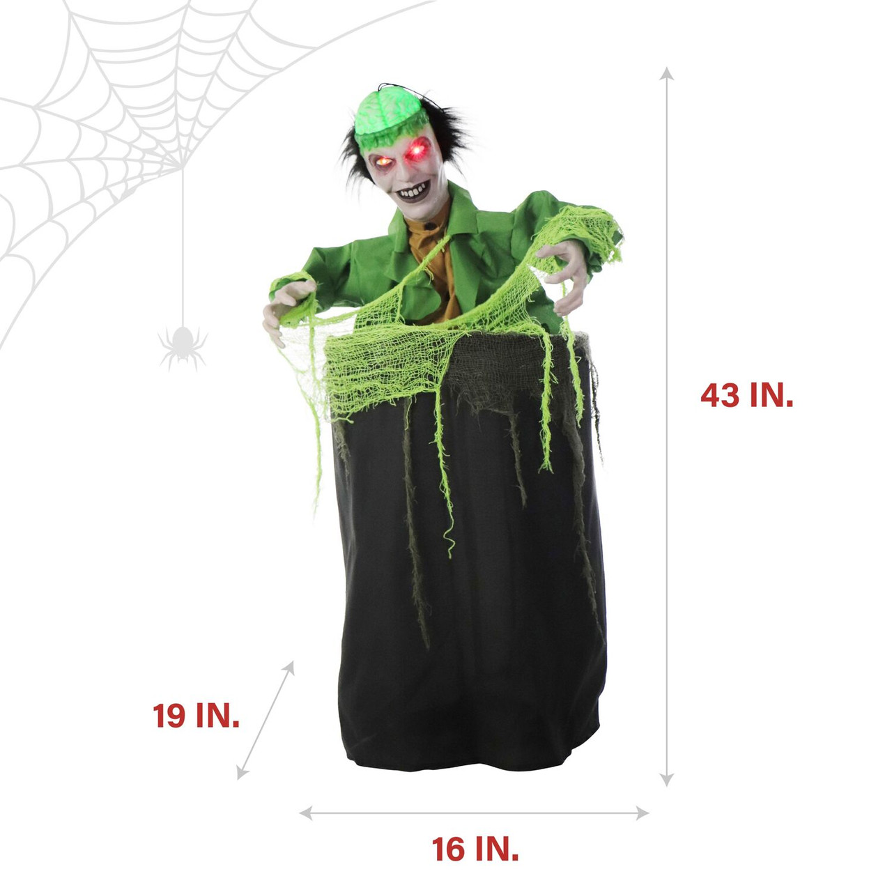 Haunted Hill Farm Dr. Ooze the Animatronic Thrashing Zombie in a Barrel ...