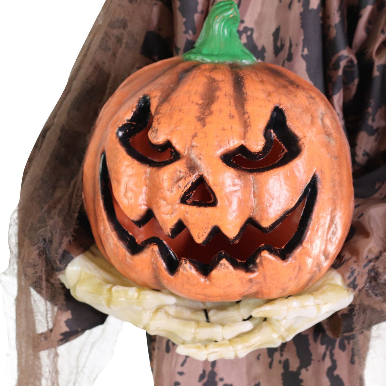 Haunted Hill Farm Forrest Stump the Skeleton Greeter with Light-Up ...