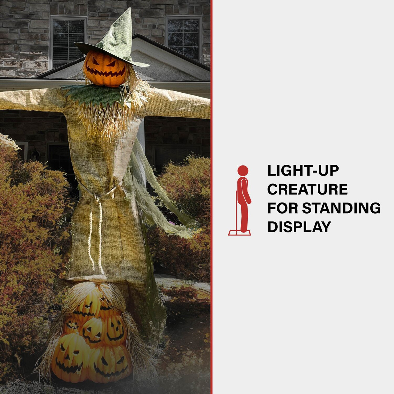 Haunted Hill Farm 7.5-Ft. Tall Motion Activated Hayride Hellion by SVI ...