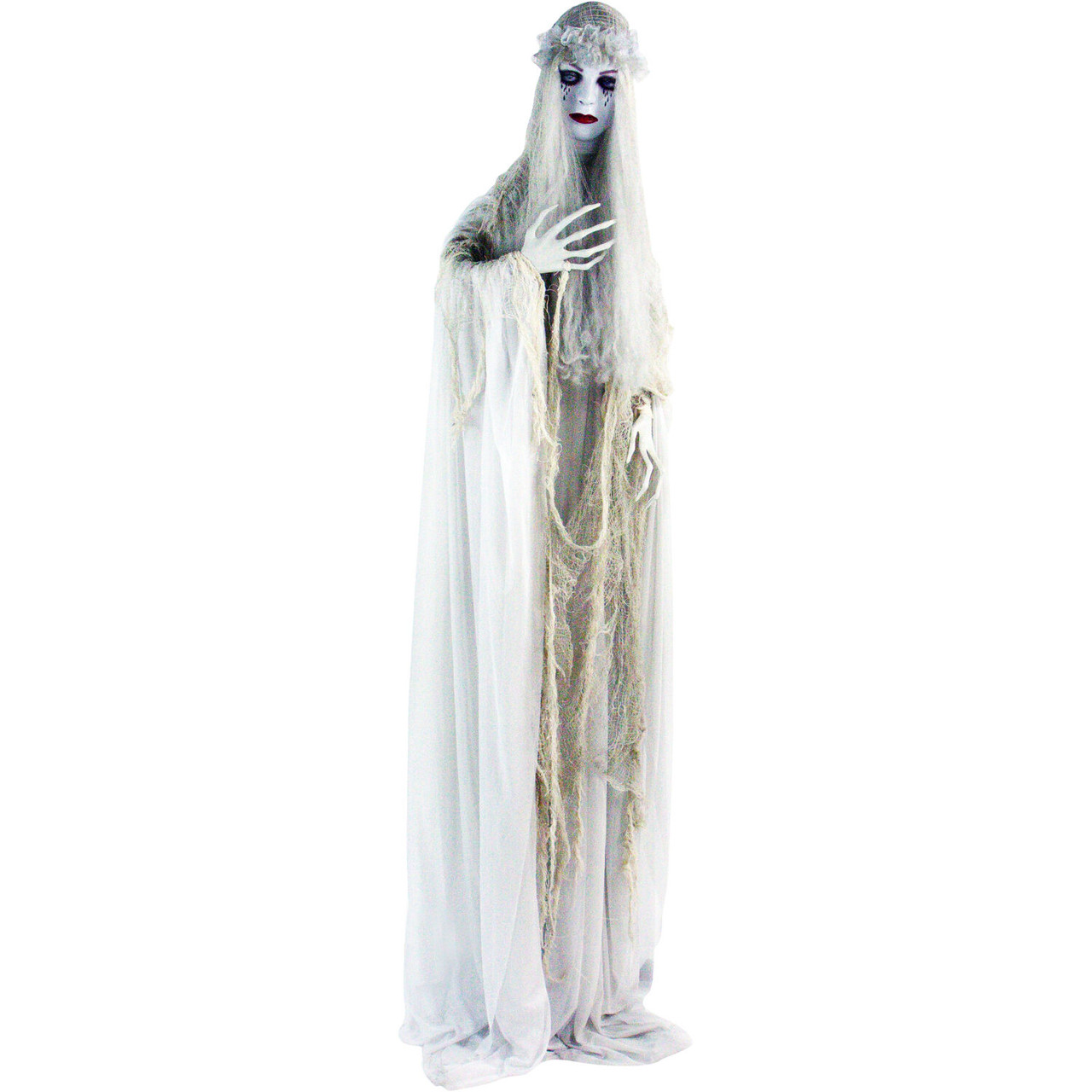 Haunted Hill Farm Life-Size Animatronic Bride, Indoor/Outdoor Halloween ...
