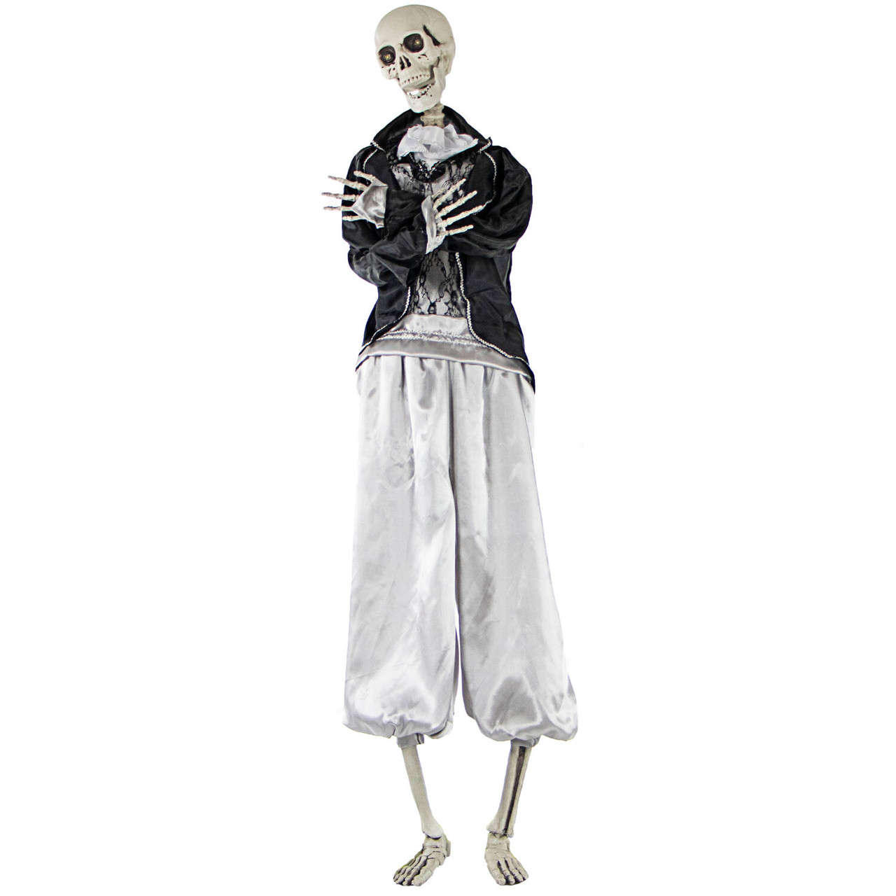 Haunted Hill Farm 63-In. Bones the Talking Skeleton Groom, Indoor or ...