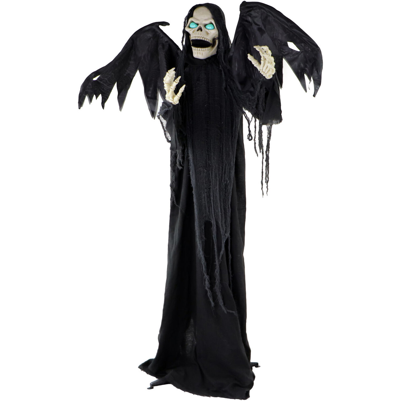 Haunted Hill Farm Life-Size Animatronic Reaper, Indoor/Outdoor ...