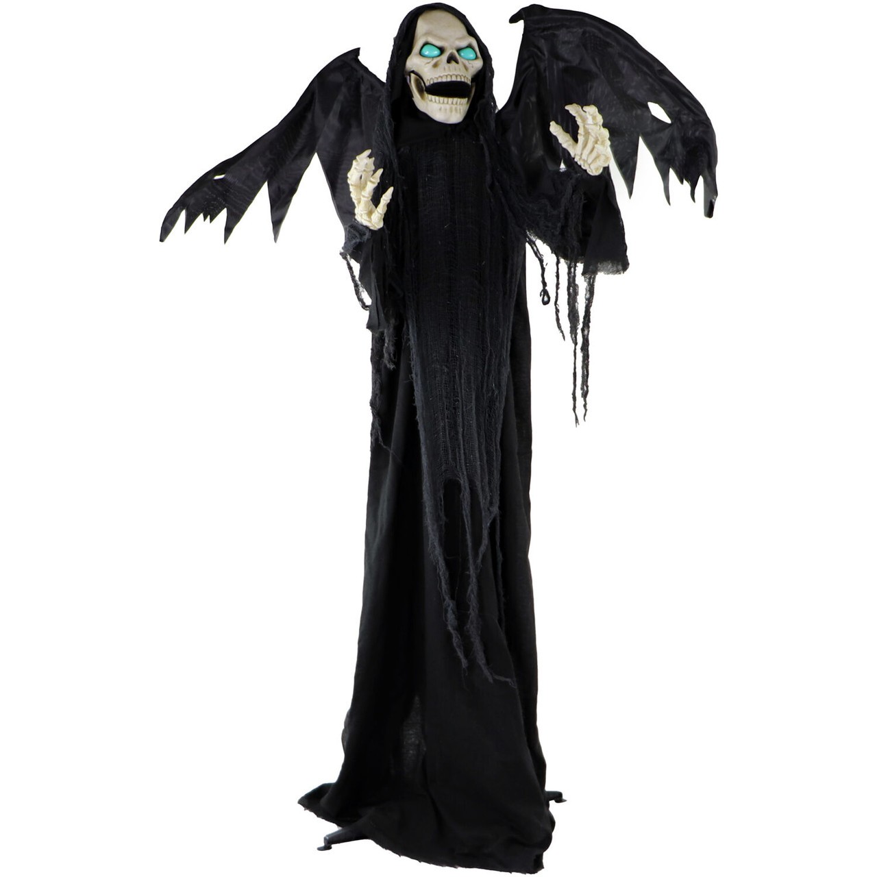 Haunted Hill Farm Life-Size Animatronic Reaper, Indoor/Outdoor ...