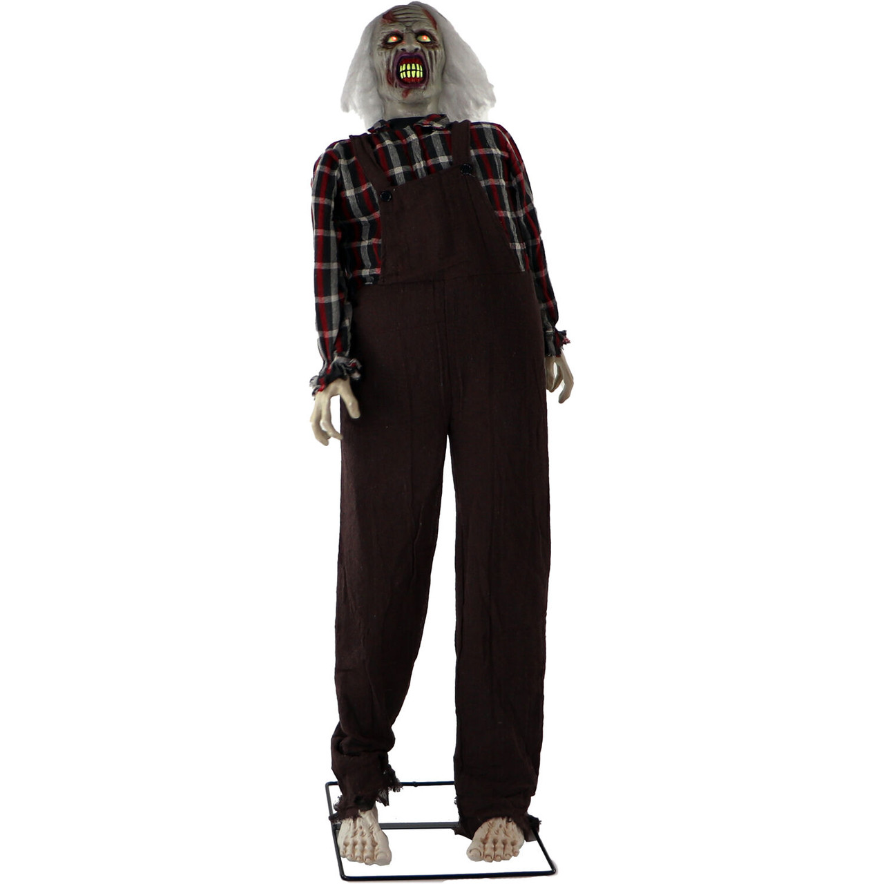 Haunted Hill Farm Life-Size Animatronic Zombie, Indoor/Outdoor ...