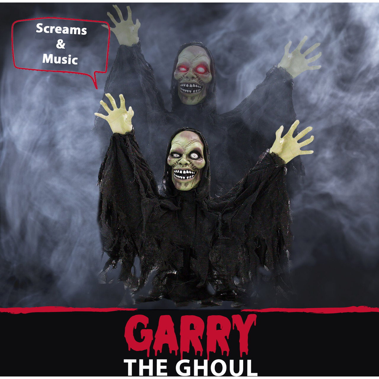 Haunted Hill Farm Animatronic Groundbreaker Ghoul with Lights and Sound ...
