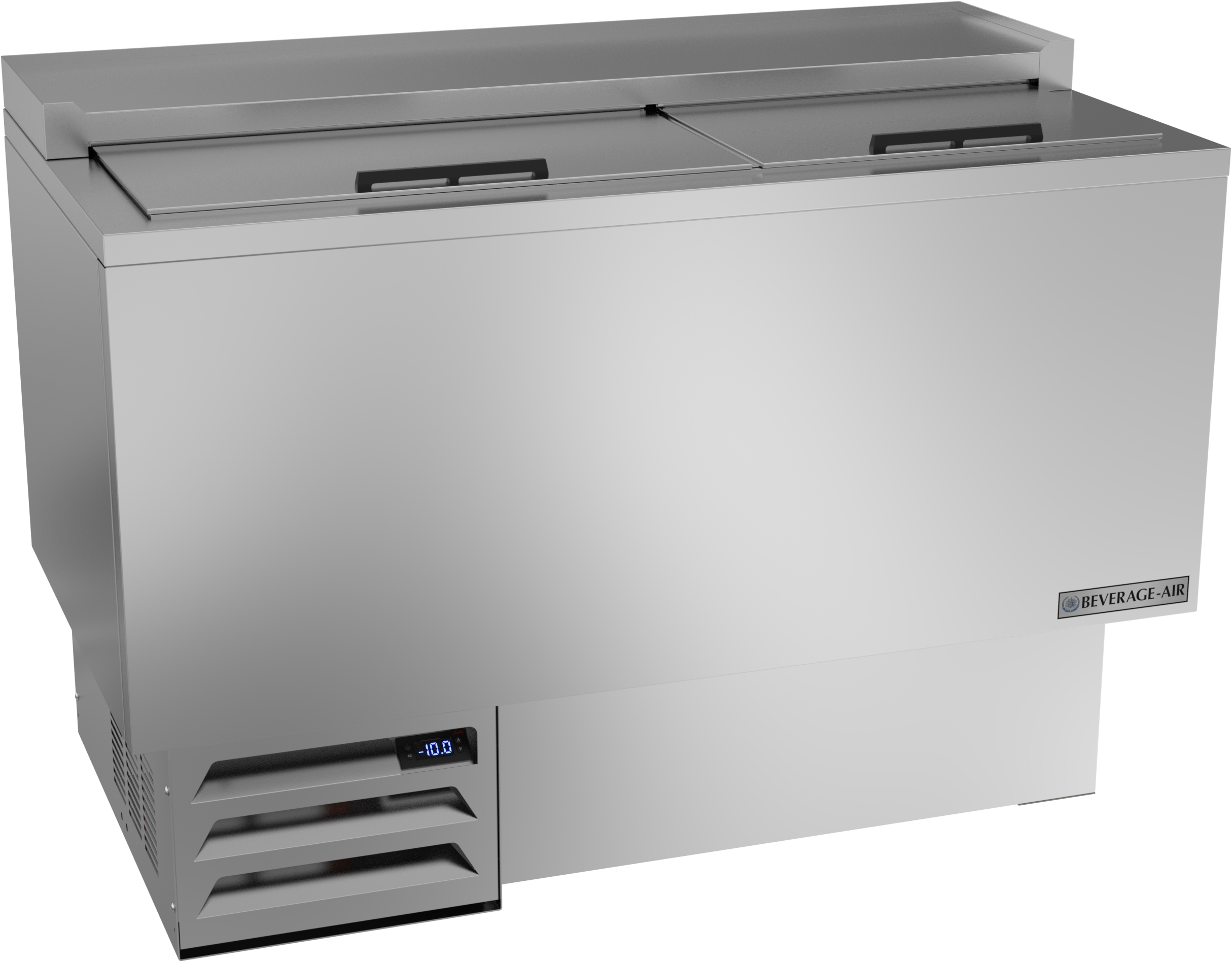 GF48HC-S 48" Top Loading Glass and Plate Chiller in Stainless Steel ...