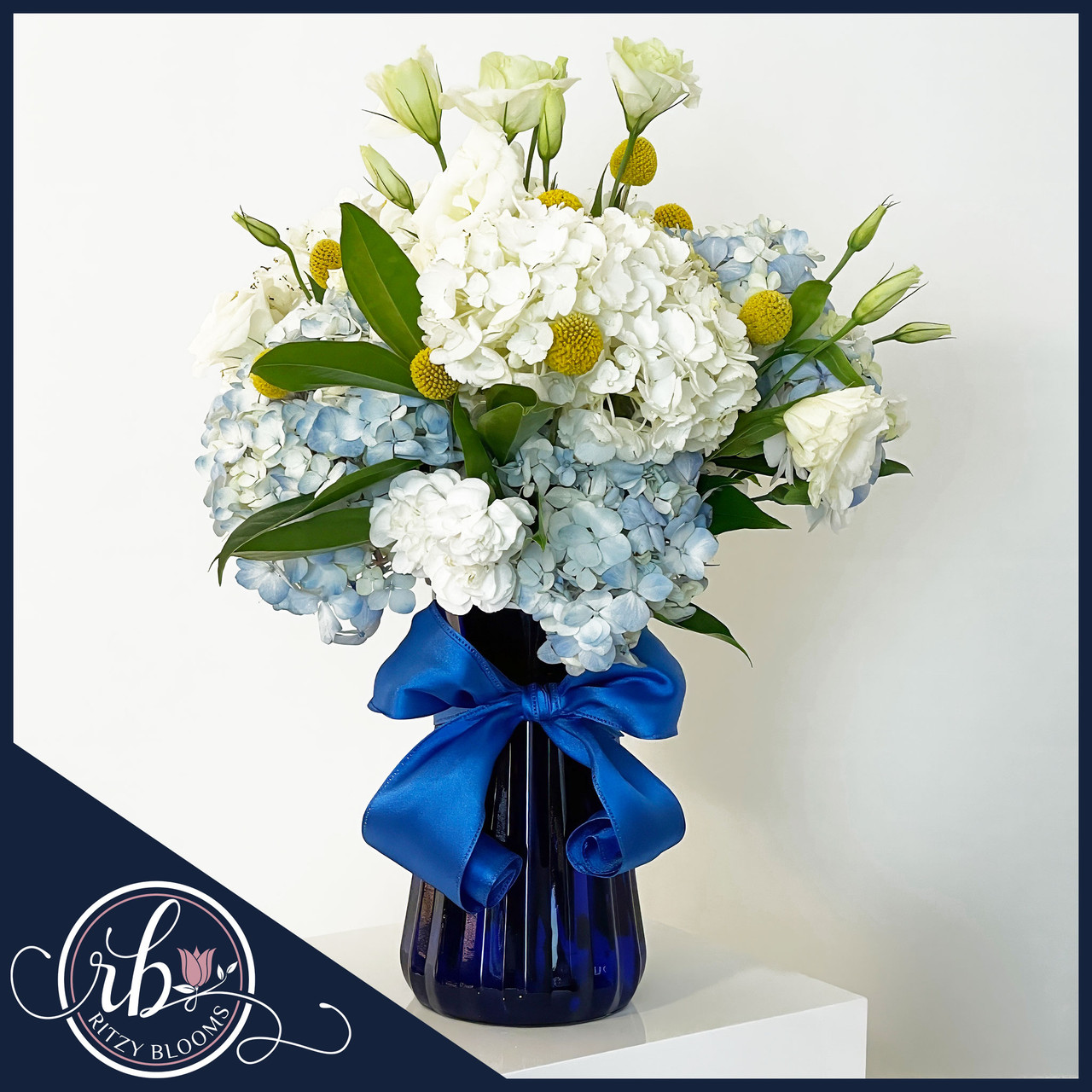 Serenity Bloom Elegance | Baby Boy Flower Arrangement