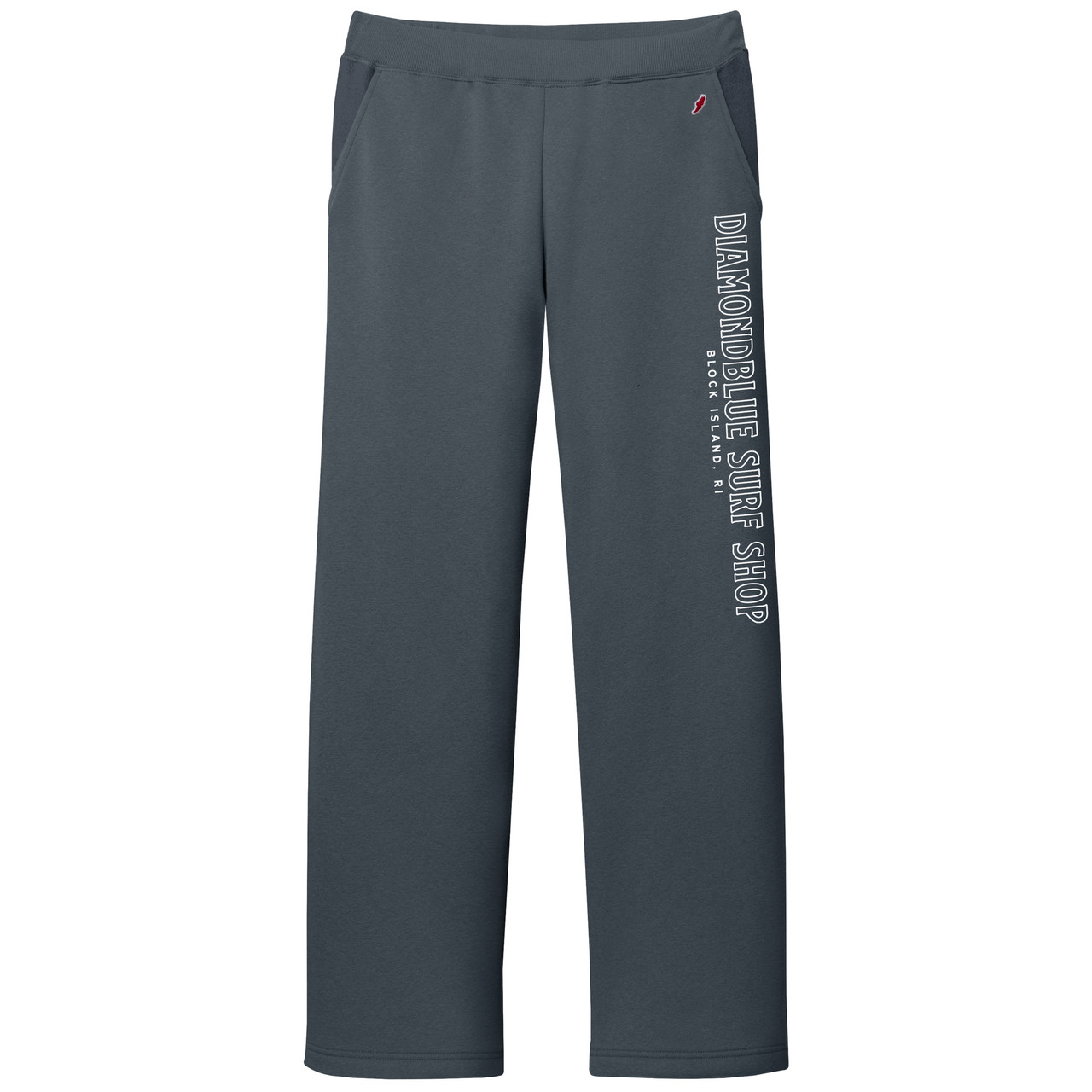 DB Women’s open bottom sweats-navy - DIAMONDBLUE SURF SHOP