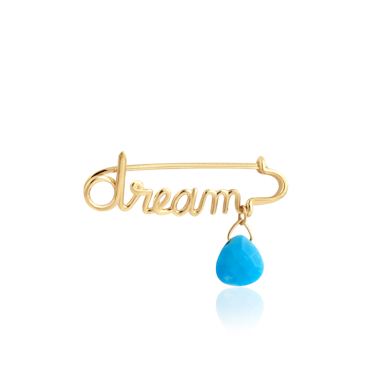 Briolette Turquoise Safety Pin Dream Name | Buy Online