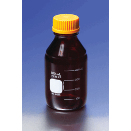 Pyrex Low Actinic Round Media Storage Bottles 1000 Ml Gl45 Screw Cap