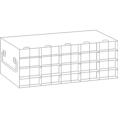 Upright Rack 50 Cell Hinged Box 5 X 4