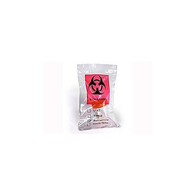 Biohazard Specimen Reclosable Bags Clear 3 Wall 6 X 9