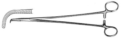 Mixter Right Angle Forceps Jaws With Longitudinal Serrated & Cross Serr ...