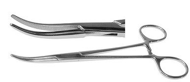 Coller Crile Artery Forceps Delicate Pattern Curved 6 1/4"