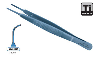 Forceps Gerald Curved Titanium 180Mm