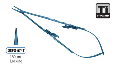 Needle Holder Micro Straight Titanium 180Mm
