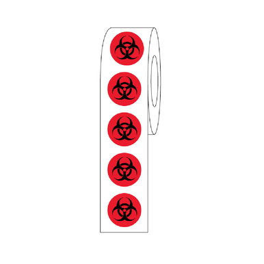 Label Rolls Cryo 9 5Mm Biohazard Dots