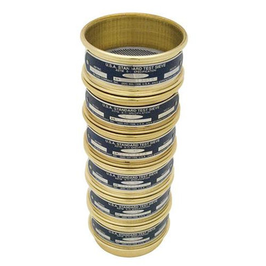 Sieve 3" Brass Stainless Half Height #270