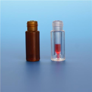 100Ul Glass/Clear Plastic Limited Volume Vial 9 Mm Thread
