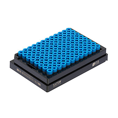 2D Tube Rack Side Coded Safe External Thread 500 L Cap Blue Non Sterile ...