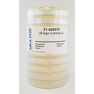 Lb Agar (Lennox) With 12 5Ug/Ml Zeocin 20Ml/Plate 10/Sleev