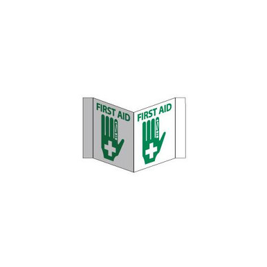 Visi Sign First Aid Green And White Acrylicglow