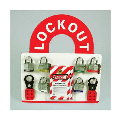 Lockout Center Board With Plastic Hooks No Supplied