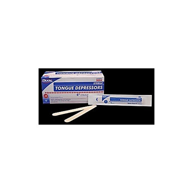 Tongue Depressor Senior 6" Sterile 1/Pk 100 Pk/Bx 10 Bx/Cs (60 Cs/Plt)