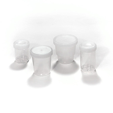 3 Oz (90 Ml) Container With Screwcap Graduated Polypropyl