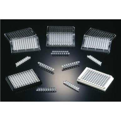 Treated 96 Well Tissue Plate W/Lid Flat Bottom Polystyrene Sterile