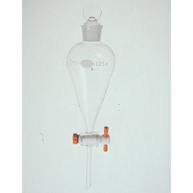 Separatory Funnel Squibb Pear Ptfe 250 Ml