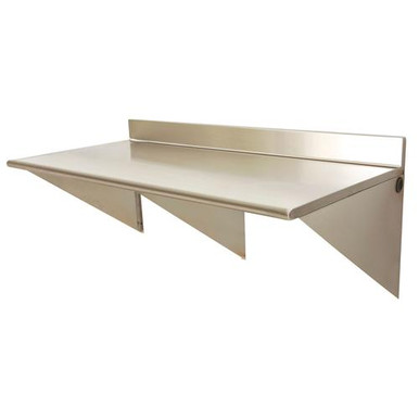 Wall Mounted Stainless Steel Table With 4 1/2" Backsplash And Marine ...