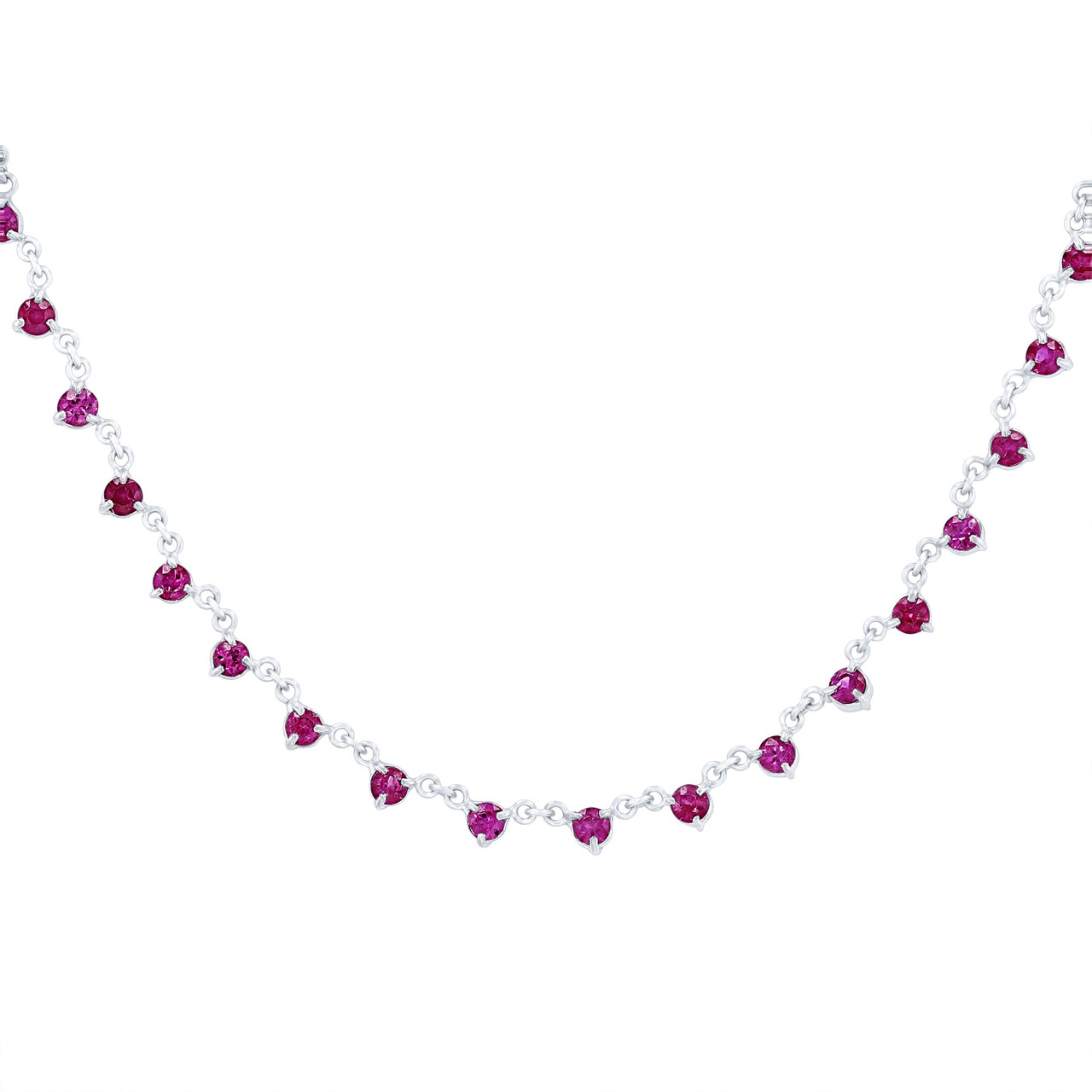 Ruby Tennis Necklace