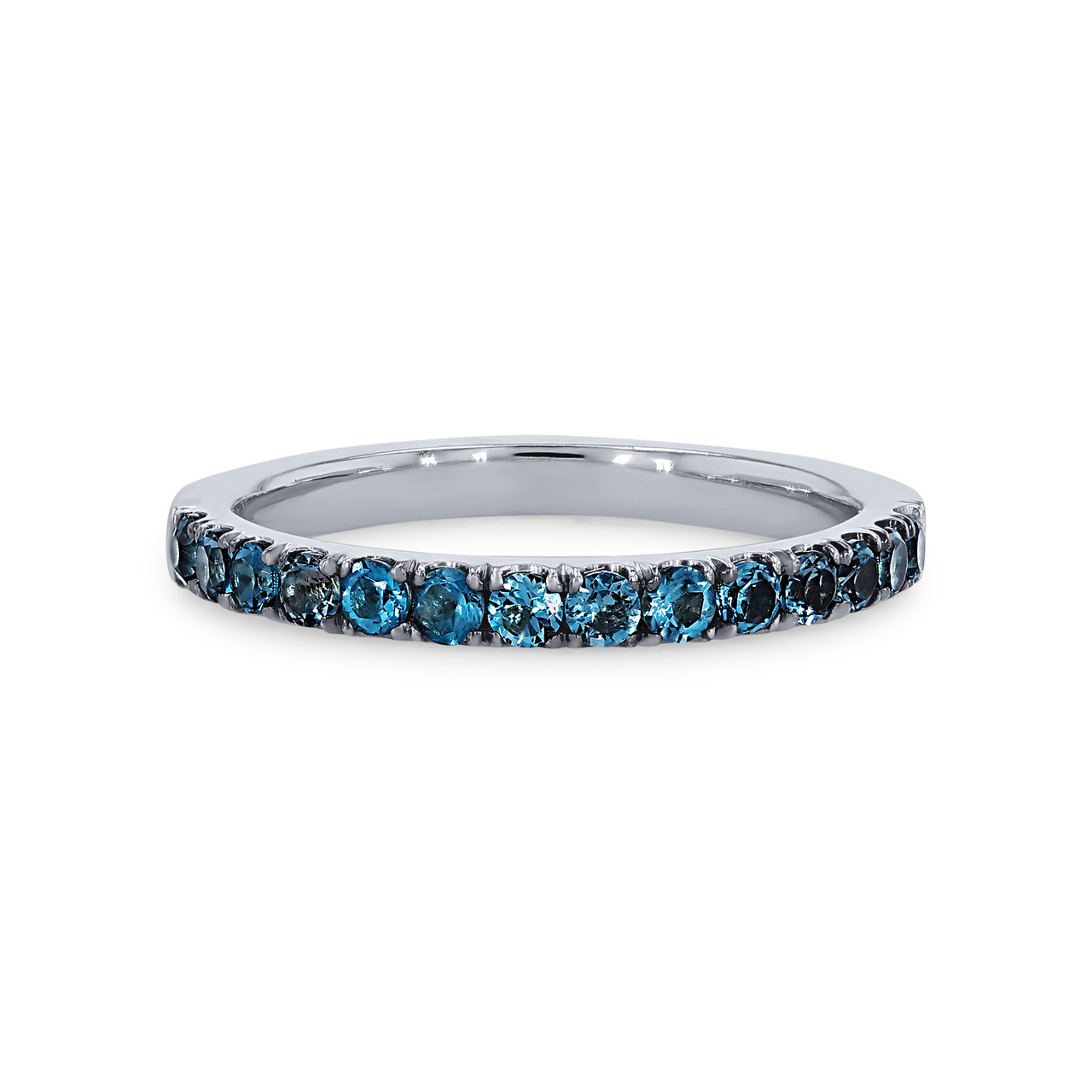 London Blue Topaz Wedding Band