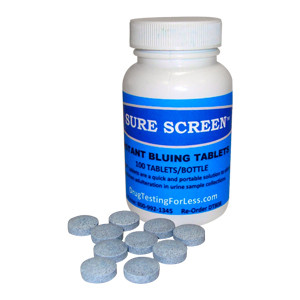Sure Screen Instant Bluing Tablets, Tamper Tablet