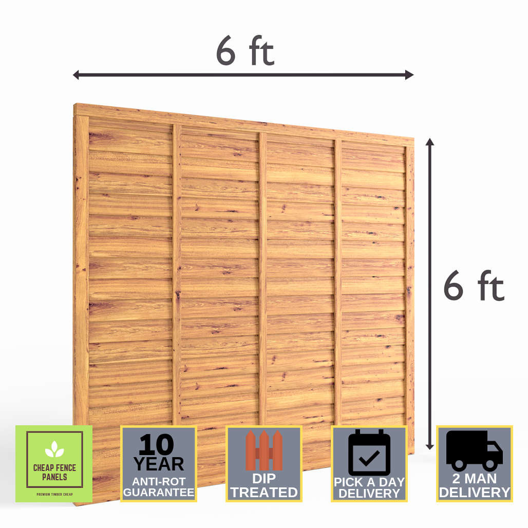 6x6 Overlap Fence Panel | Cheap Fence Panels