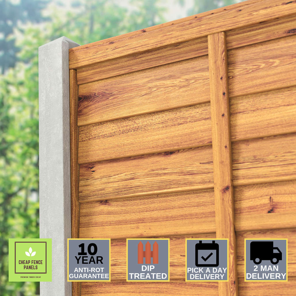 6x6 Overlap Fence Panel | Cheap Fence Panels