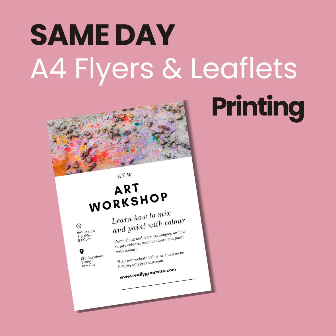 A4 Flyers & Leaflets Printing in London |PRINTBOX