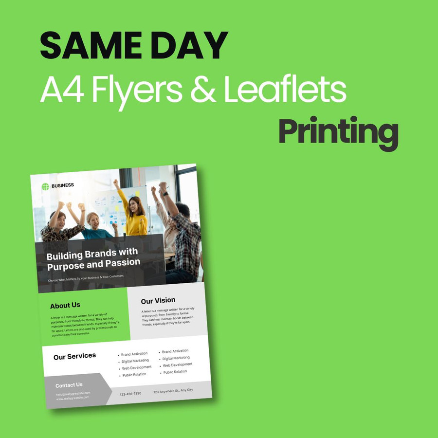 A4 Flyers & Leaflets Printing in London |PRINTBOX