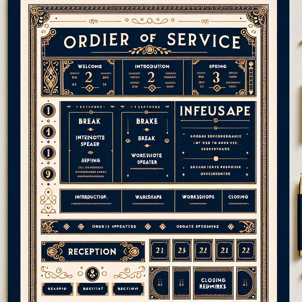 How to Design a Winning Order of Service for Your Event - Printbox ...