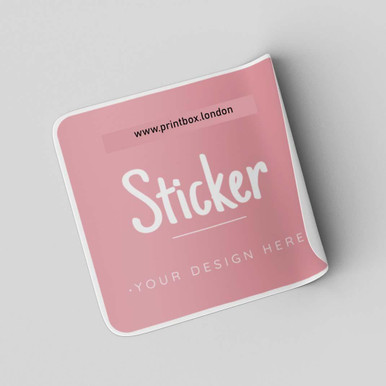 Quality Square Stickers printing in London | PRINTBOX LONDON
