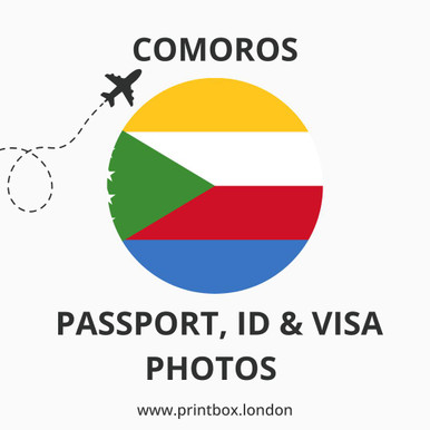 Comoros Passport, Visa & ID Photos in London | PRINTBOX