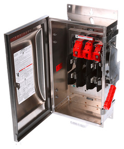 Stainless Steel 30A Fusible 240V Safety Switch