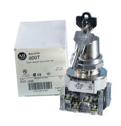Allen Bradley 3 Position Spring Return Selector Switch 800T-J42B