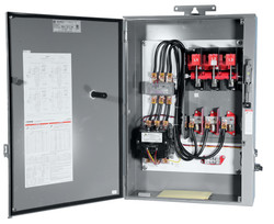 Square D Fused Size-4 Pump Panel w/Motor Logic Overload & more