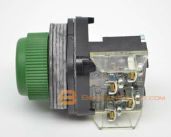 800H-R1B Allen-Bradley 30mm Green Booted Push Button w/Start Legend - Breaker Outlet