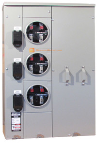 WP3311 Siemens 3 Gang Meter Socket | Apartment Meter Bank